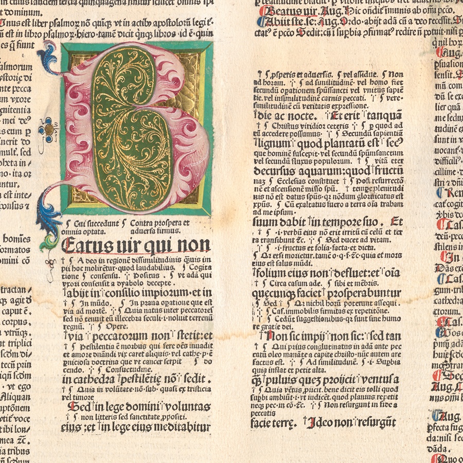 Schaufenster 13: Beatus vir qui · Lippische Landesbibliothek